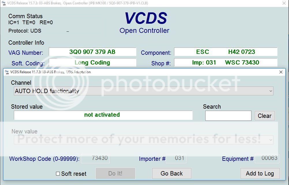 Auto Hold function on MQB platform | Ross-Tech Forums